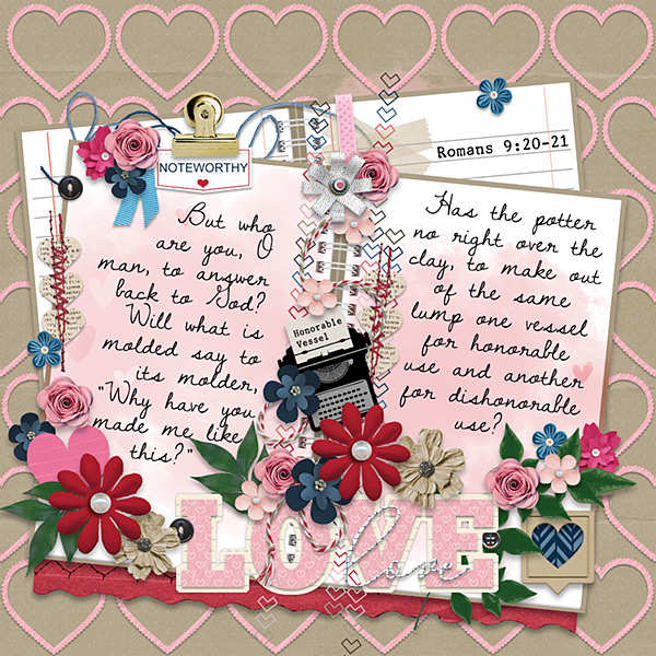 Out of the Same Lump – Layout for Today
