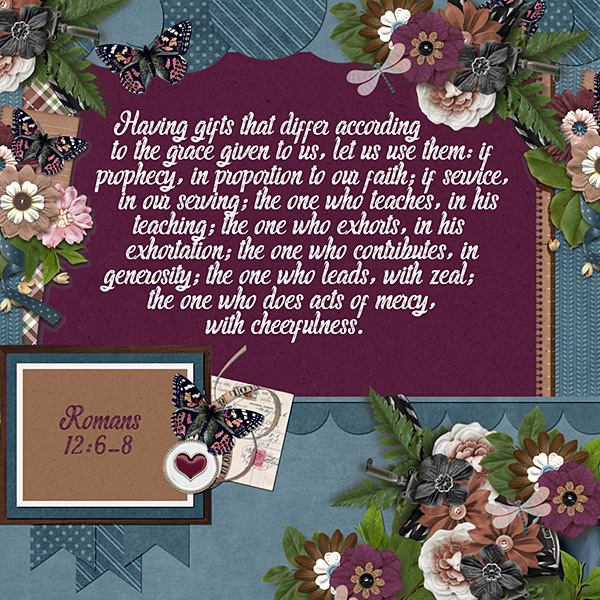 Gifts That Differ – Layout for Today